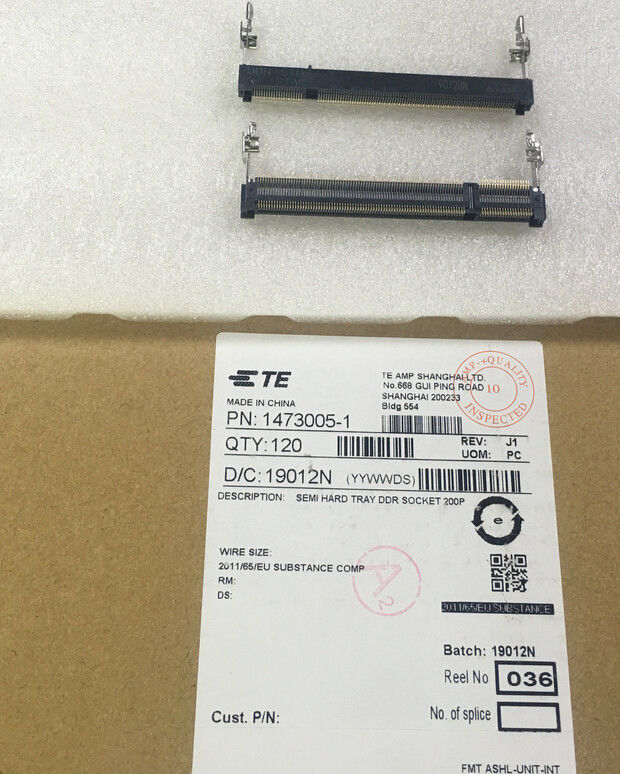 1-1473005-1 TE Connectivity AMP Connectors SODIMM DDR SDRAM Socket