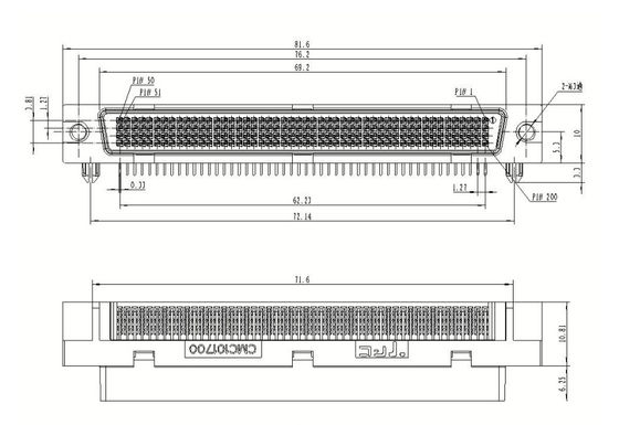 LFH200 Alternative 71718-2000 200 Position D Type Board To Board Matrix ...