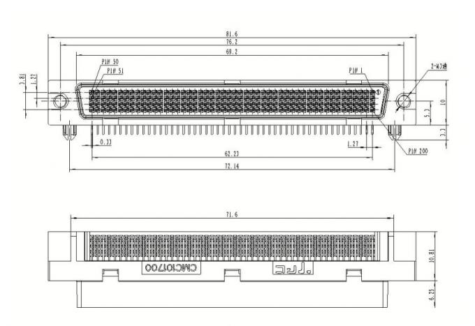 LFH200 Alternative 71718-2000 200 Position D Type Board To Board Matrix ...