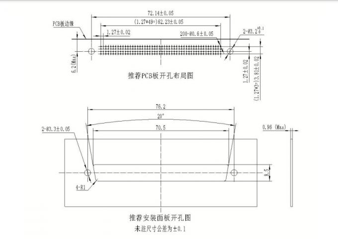 LFH200 Alternative 71718-2000 200 Position D Type Board To Board Matrix ...