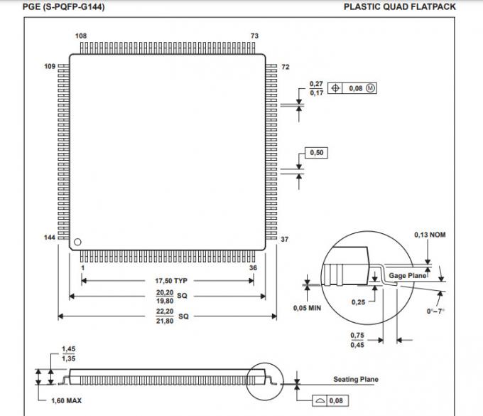 MSP430F6723IPZR Microcontroller IC Texas Instruments MCU 16BIT 64KB ...